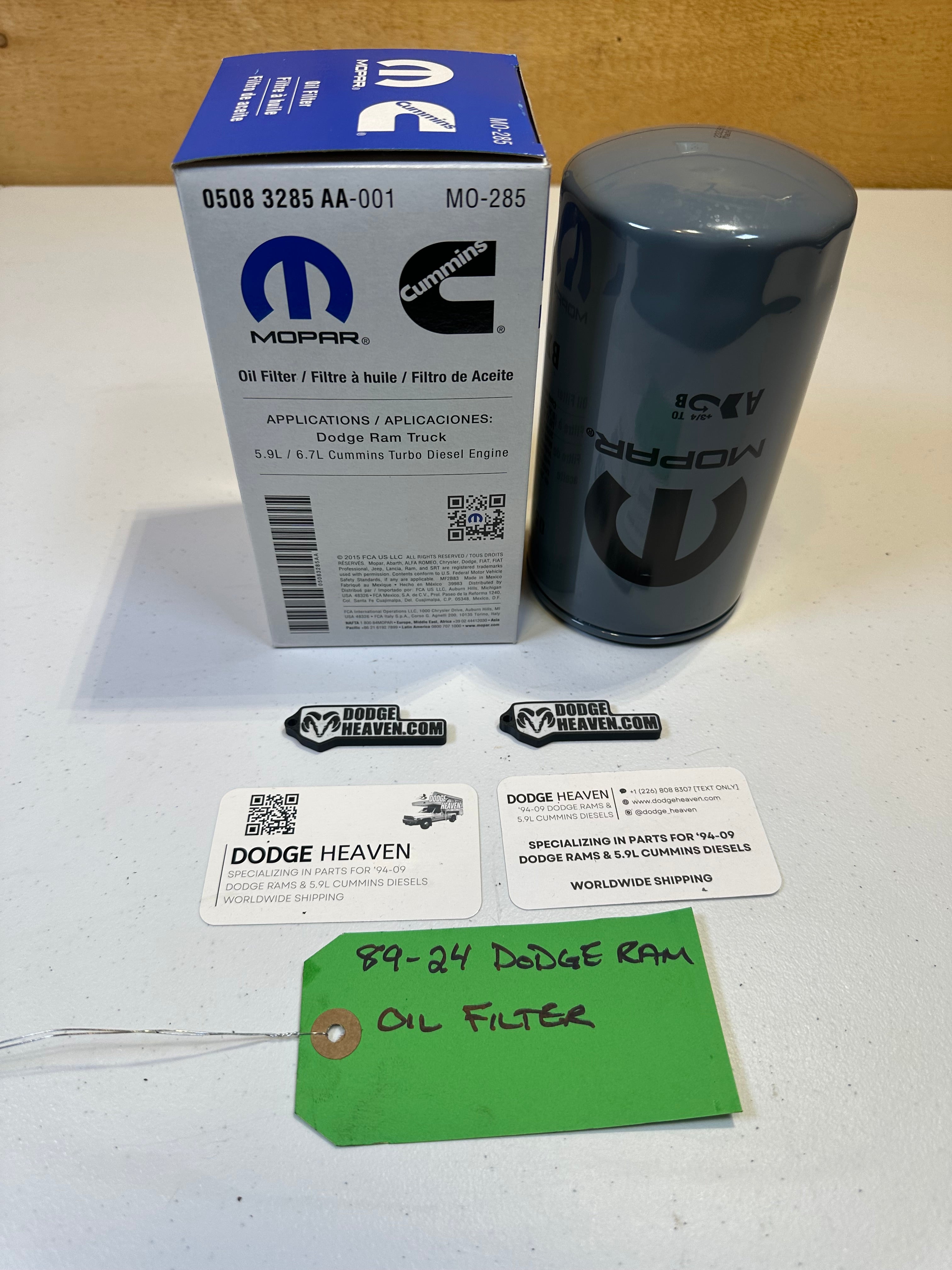 1989-2024 Dodge Ram Cummins 5.9L / 6.7L Cummins Engine Oil Filter (OEM