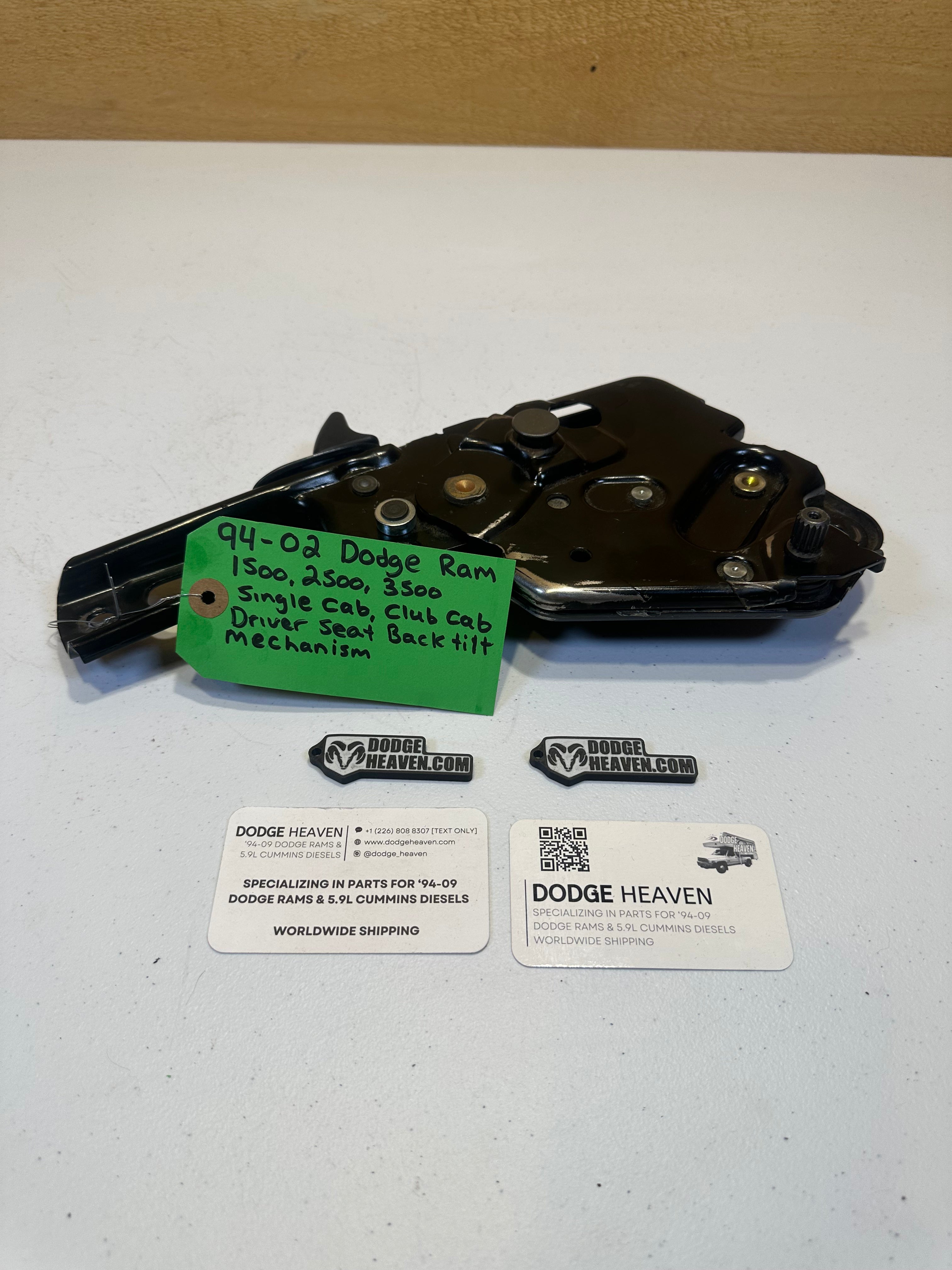 1994-2002 Dodge Ram 1500 2500 3500 Driver Seat Manual Tilt Mechanism