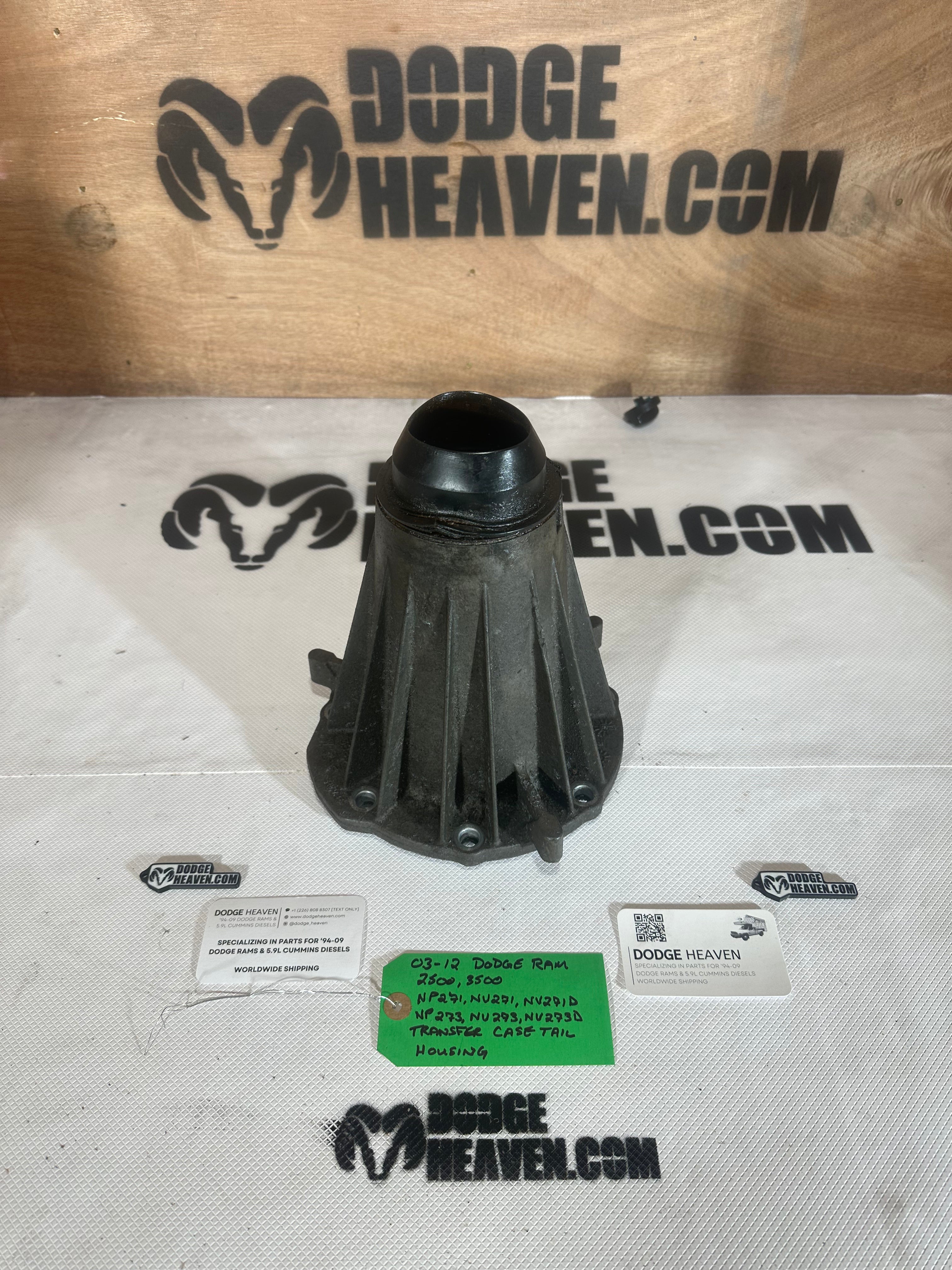 2003-2012 Dodge Ram 2500 3500 271D / 273D Transfer Case Tail Housing