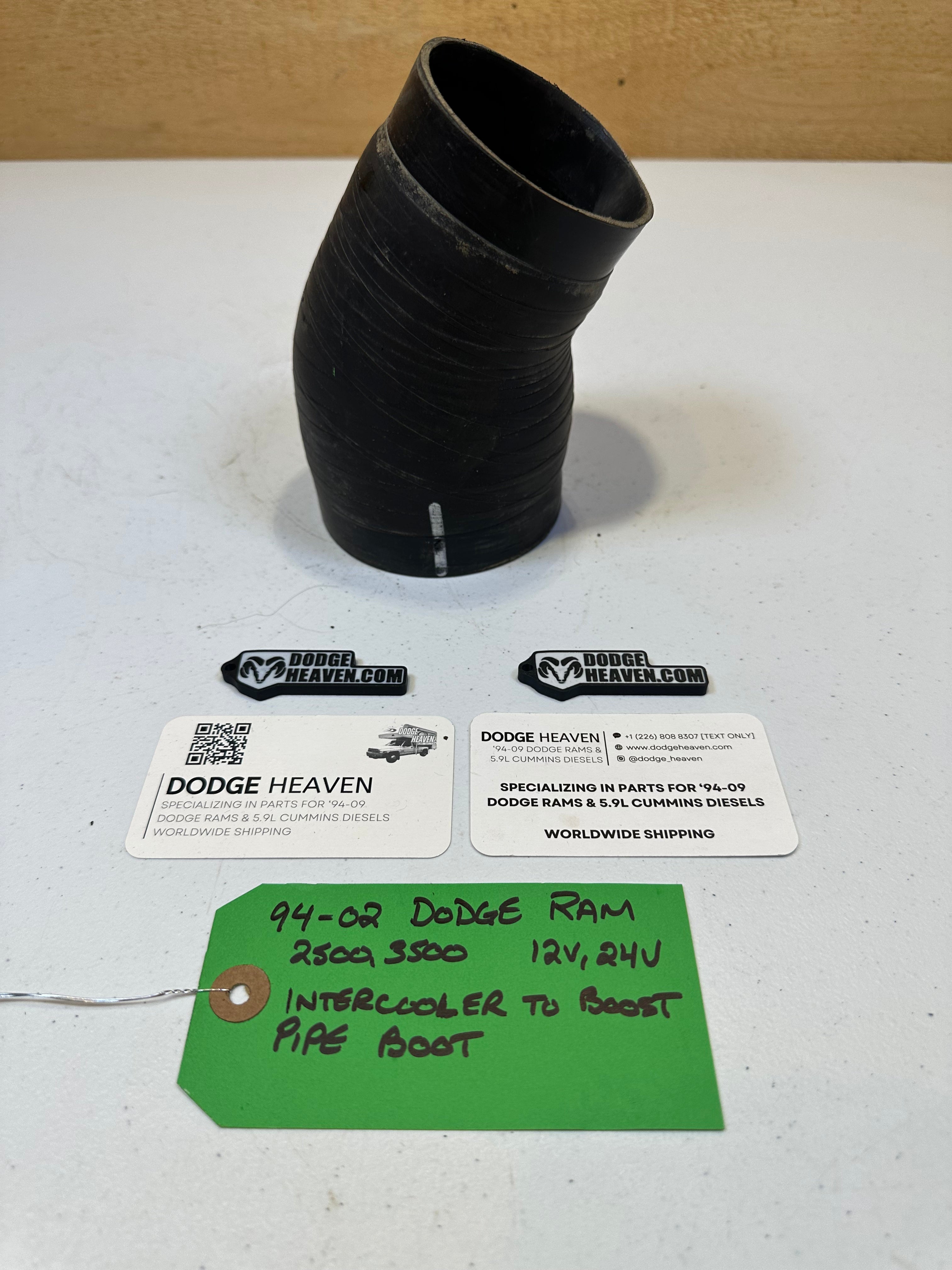 1994-2002 Dodge Ram 2500 3500 5.9L Cummins 12V & 24V Intercooler Boot