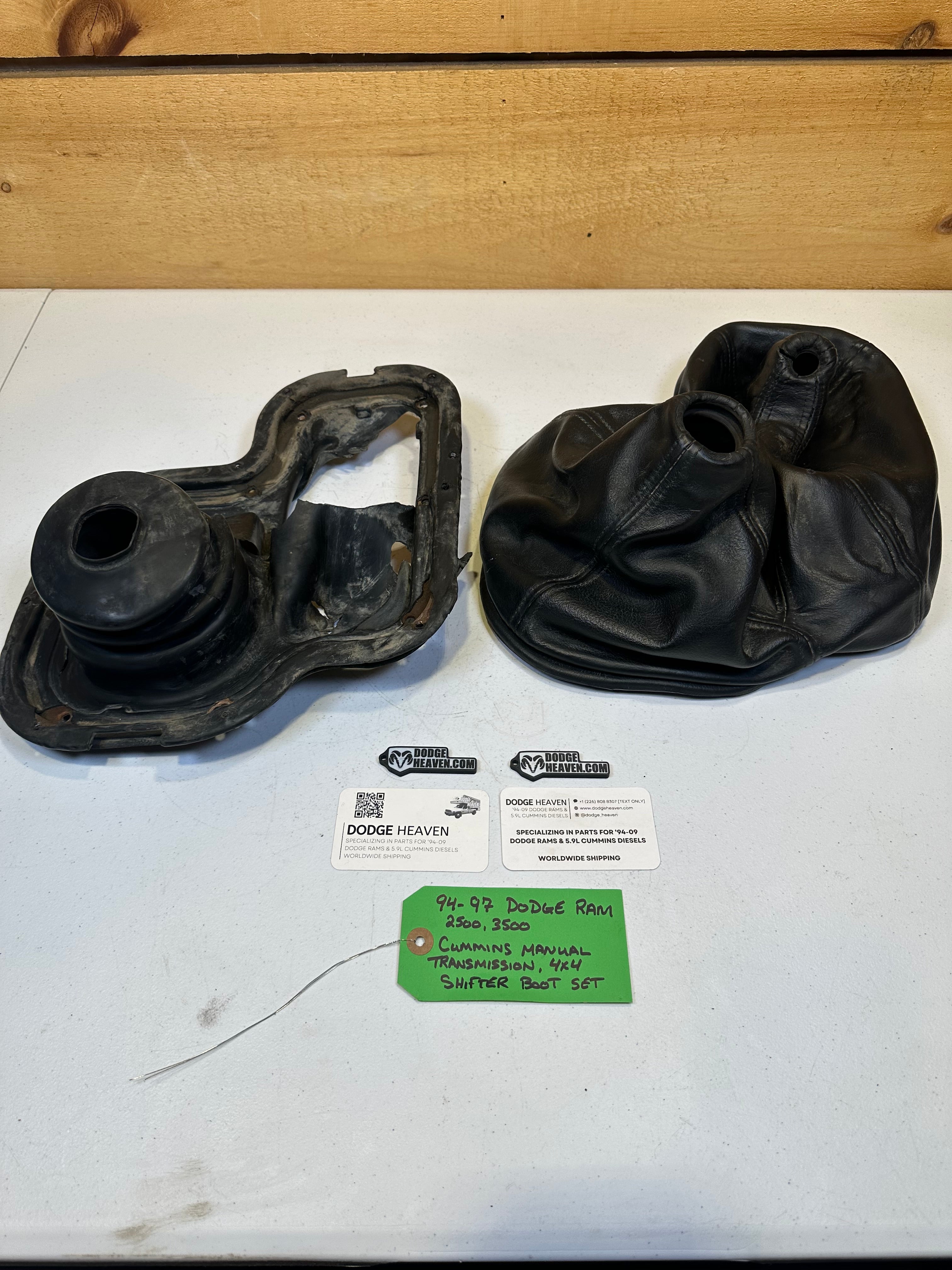 1994-1997 Dodge Ram NV4500 NV3500 Trans Manual 4x4 Shifter Boot Set (O