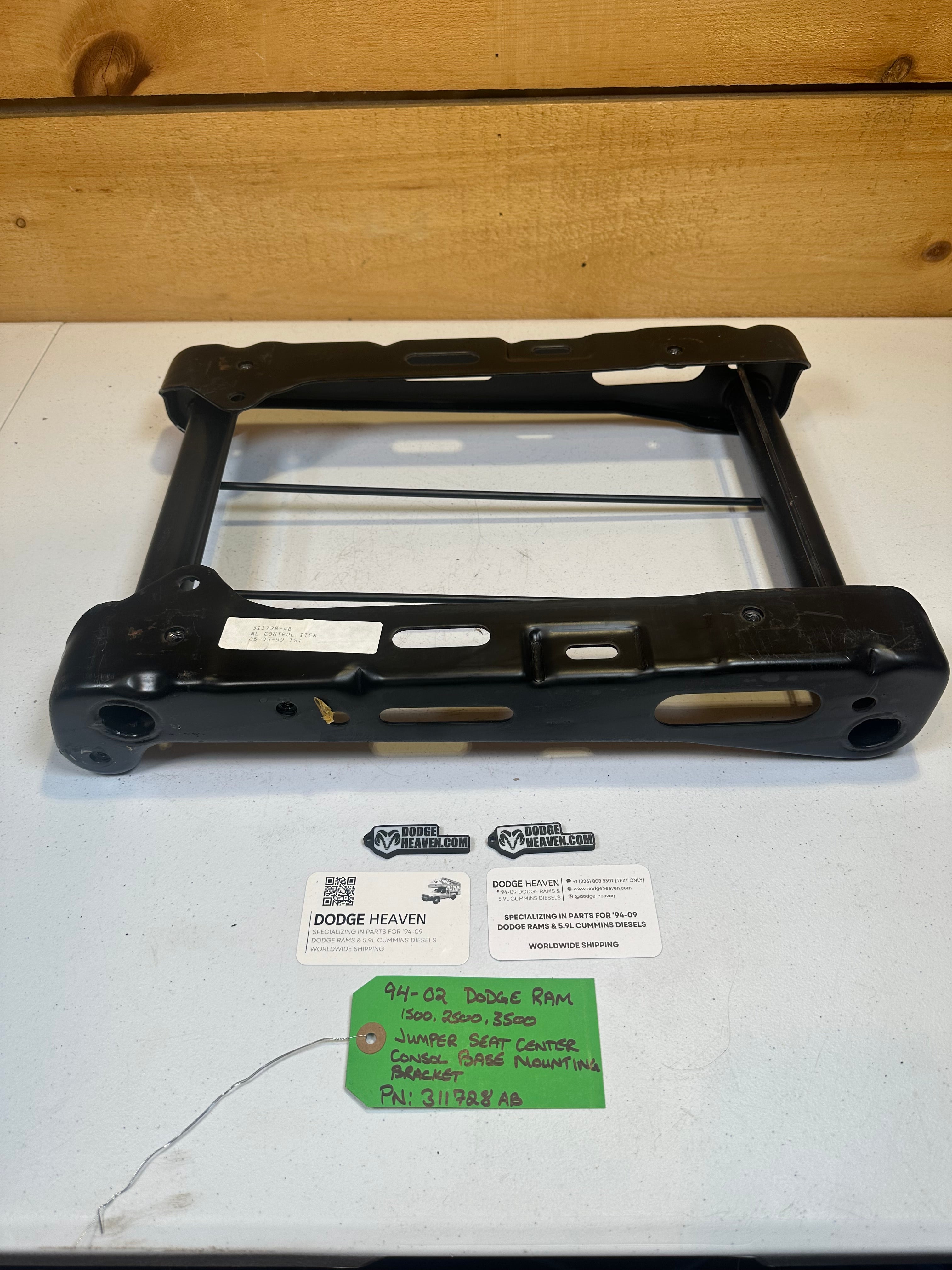 1994-2002 Dodge Ram Center Console Jumper Seat Mounting Bracket (OEM)