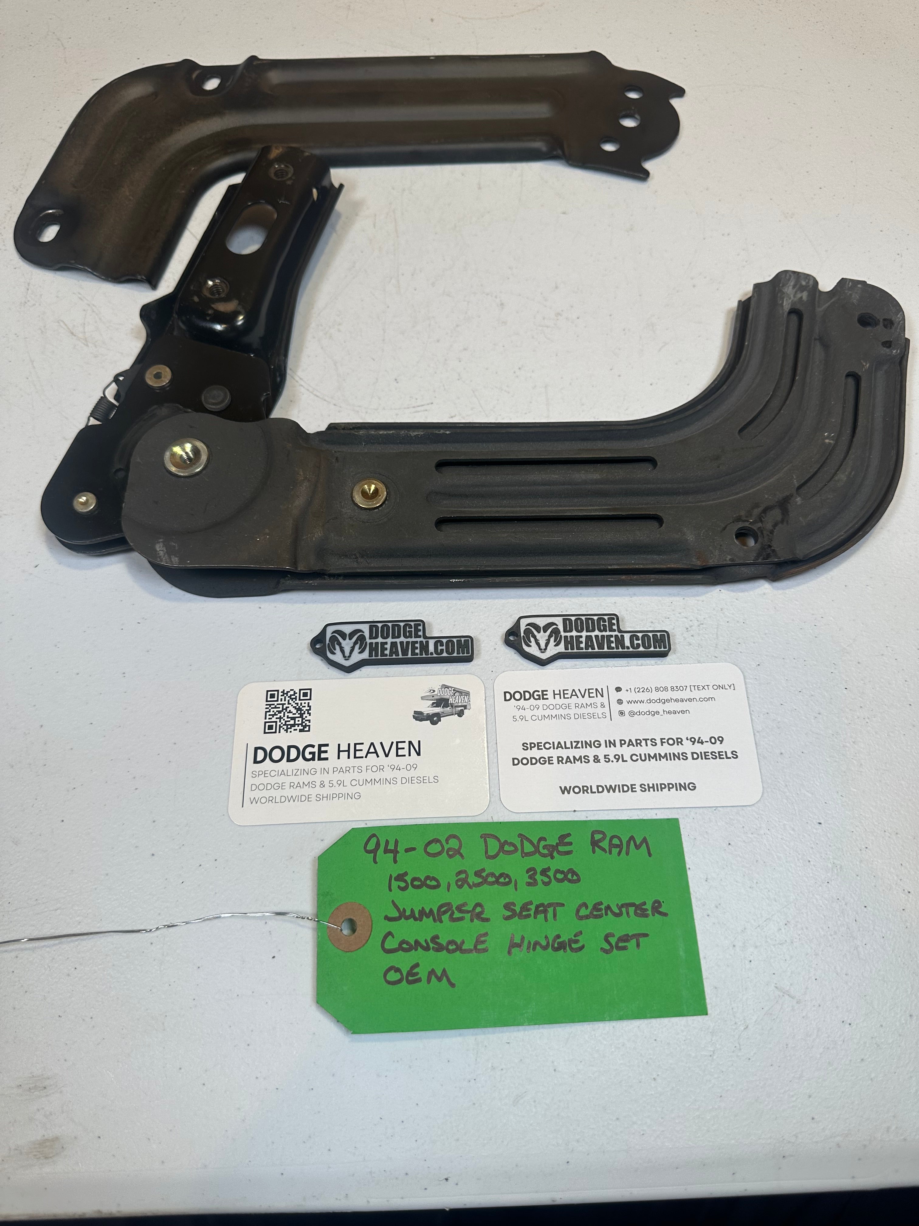 1994-2002 Dodge Ram 1500 2500 3500 Jumper Seat Center Console Hinge Se