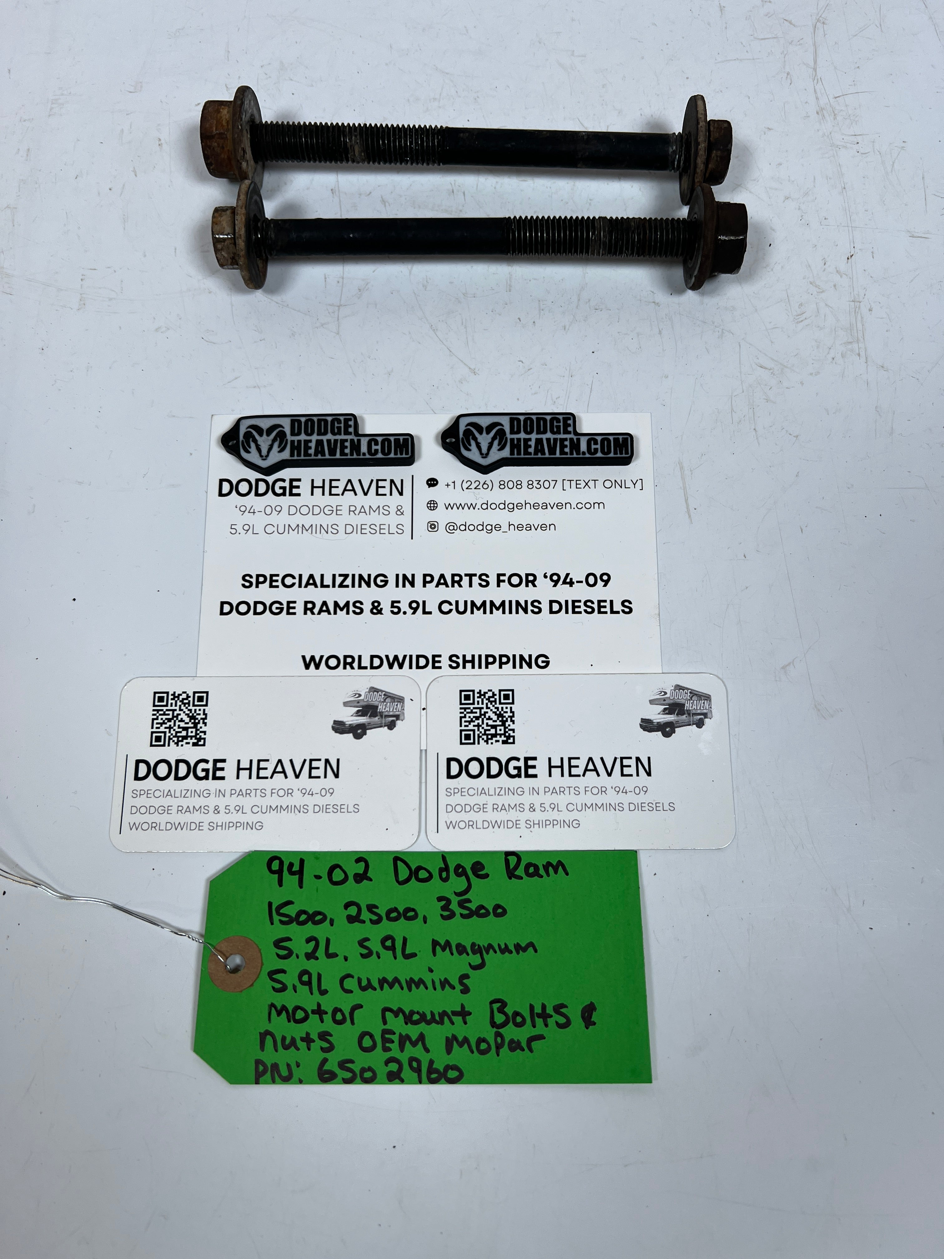 1994-2002 Dodge Ram 1500-3500 Gas & Diesel Motor Mount Bolts & Nuts