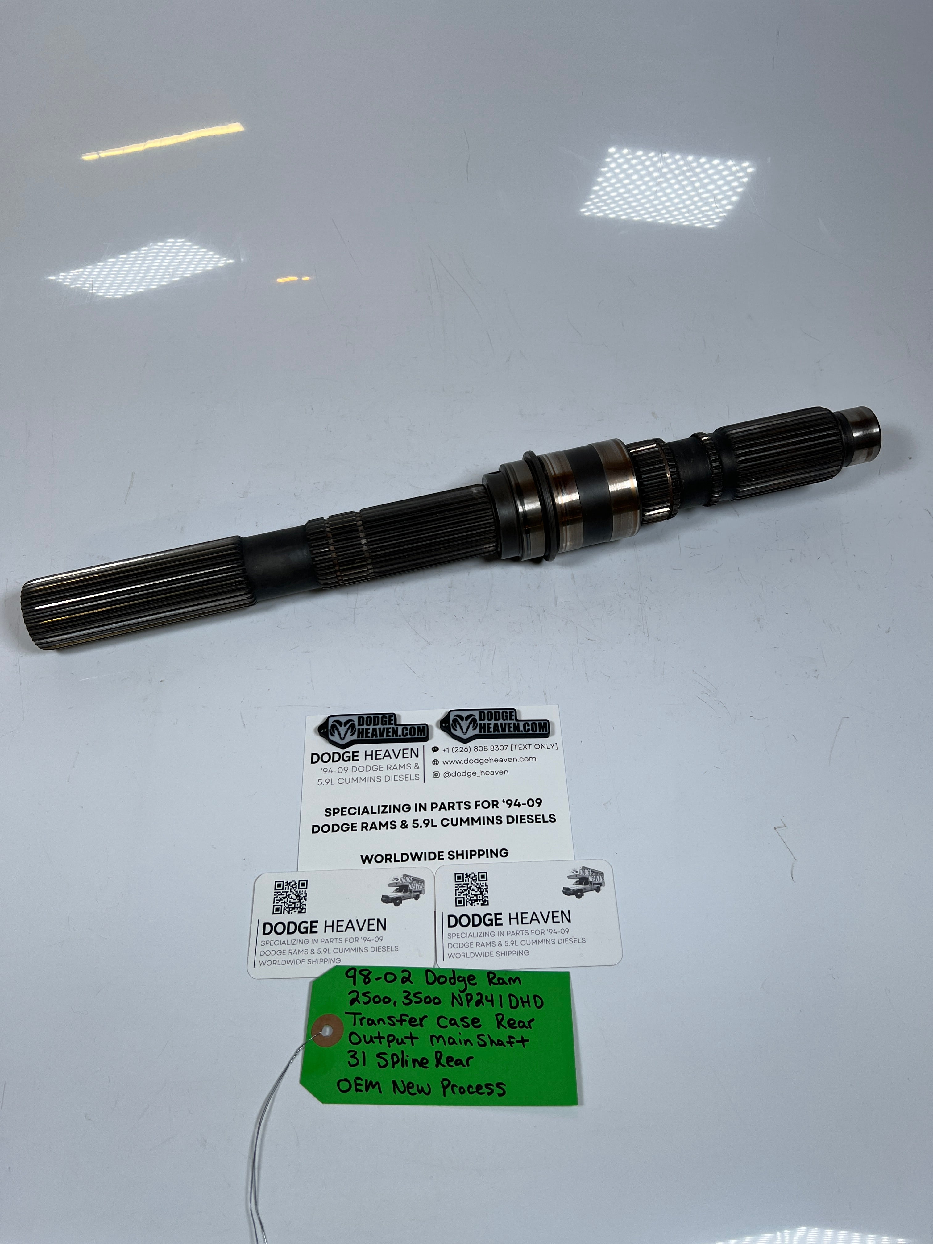 1998-2002 Dodge Ram NP241DHD Transfer Case Rear Output Shaft 31 Spline