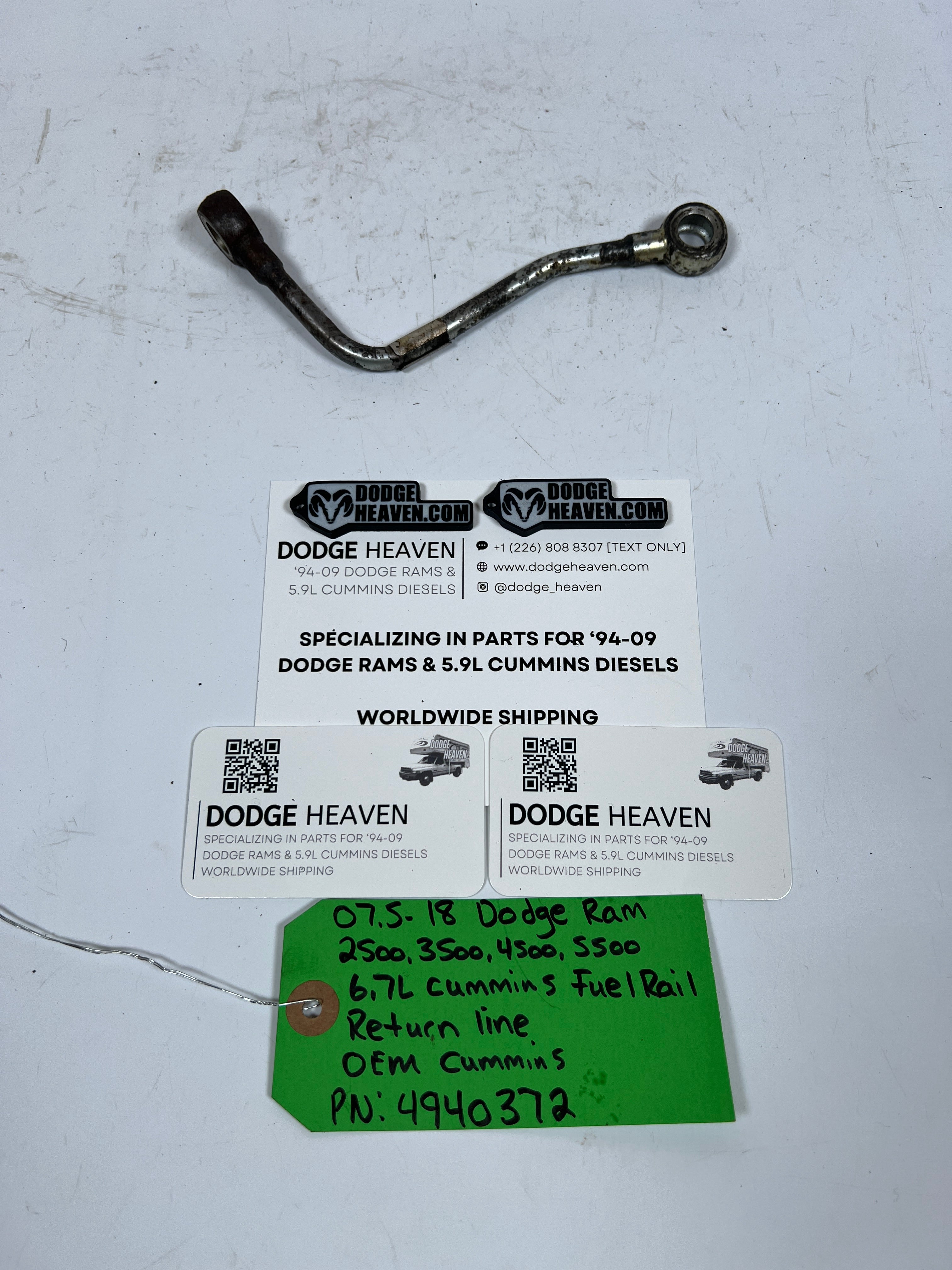 2007.5-2018 Dodge Ram 6.7L Cummins Fuel Rail Return Line OEM Cummins