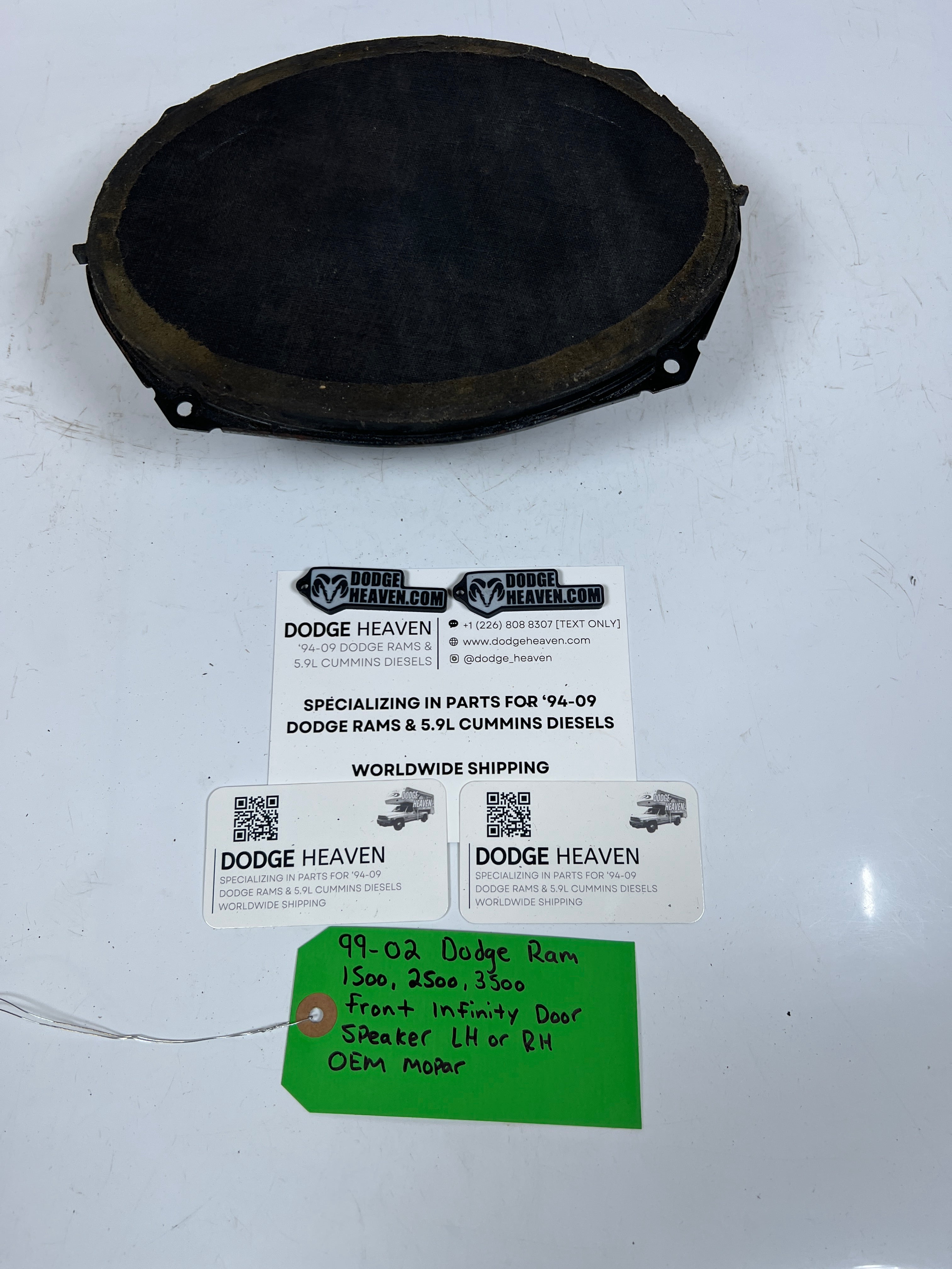 1999-2002 Dodge Ram Infinity Door Speaker Lower Front Door Without Amp